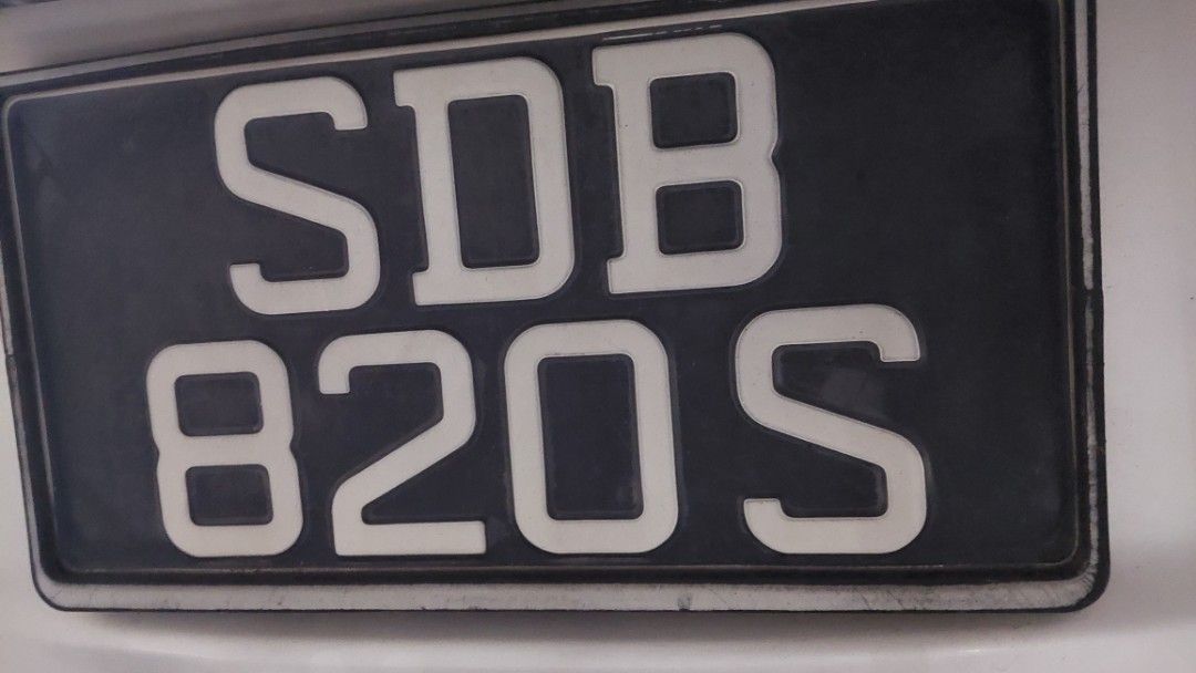 Car Reg No for Sale SDB820D, Car Accessories, Car Plates on Carousell