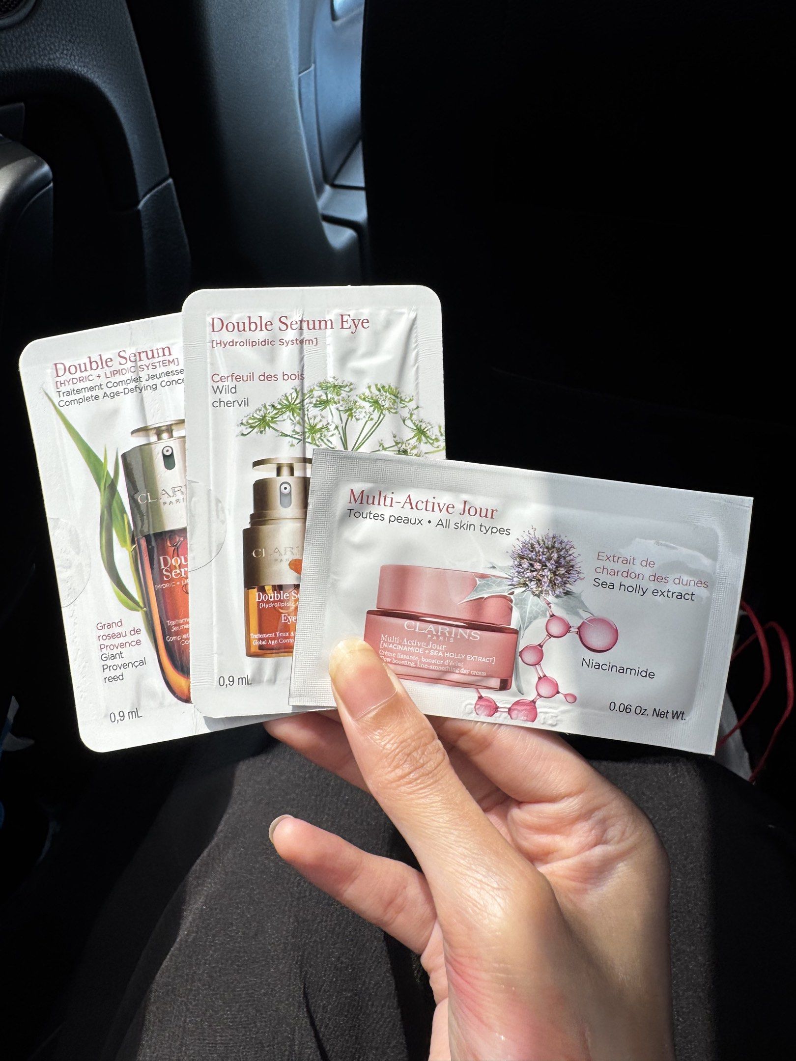 Clarins Sample - Double Serum, Double Serum Eye, Multi Active Jour (6 ...