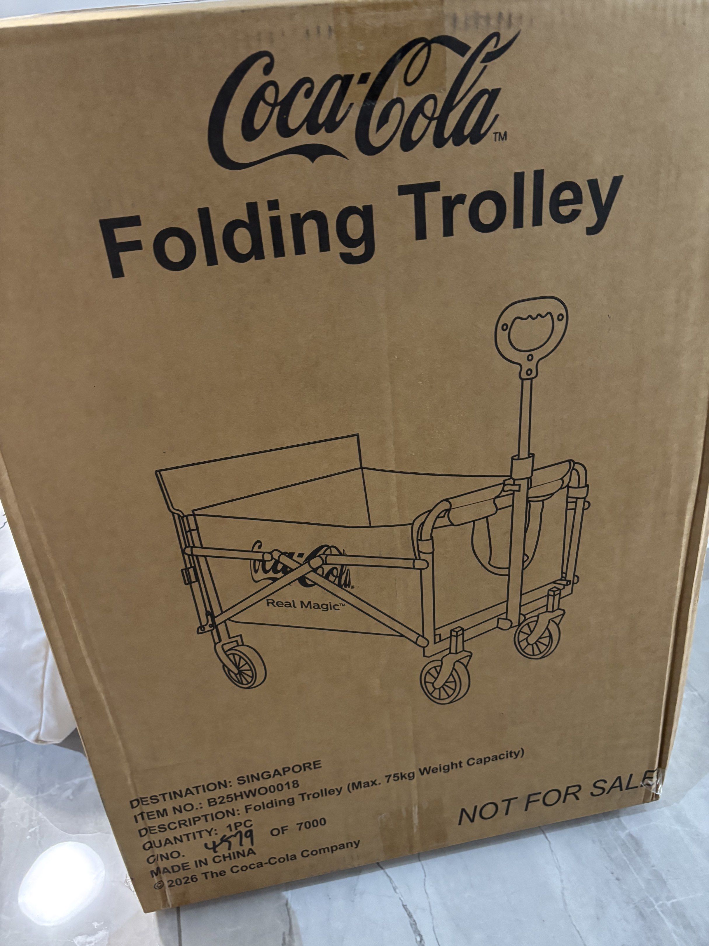 Coca-Cola Folding Trolley - Brand New, Everything Else on Carousell
