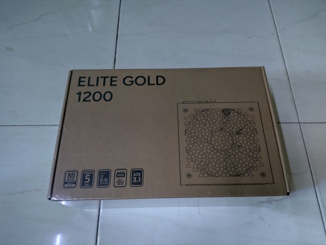 COOLER MASTER ELITE GOLD 1200W 80 PLUS GOLD ATX3.1 PCIE5.1 FULL MODULAR ...