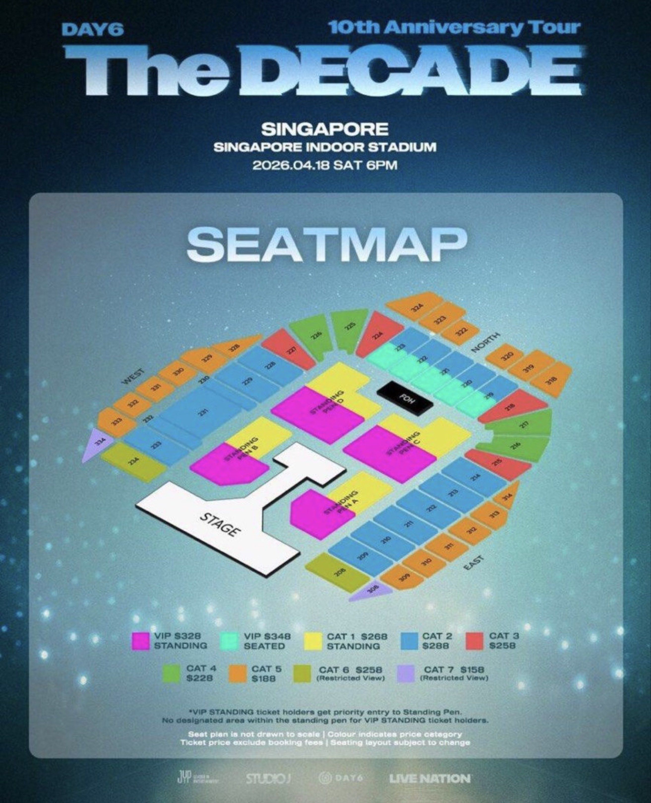 DAY6 10th Anniversary Tour - The Decade - Singapore Tickets, Tickets ...