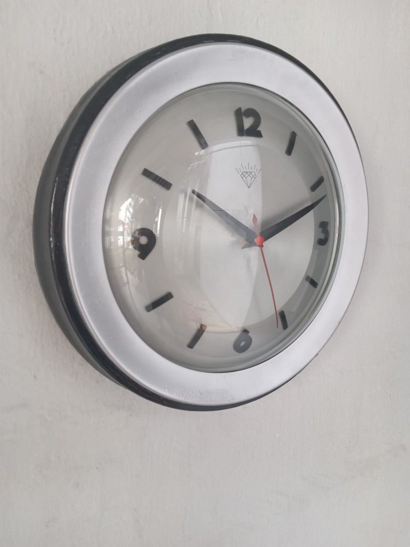 Diamond Wall Clock(functioning ), Furniture & Home Living, Home Decor ...