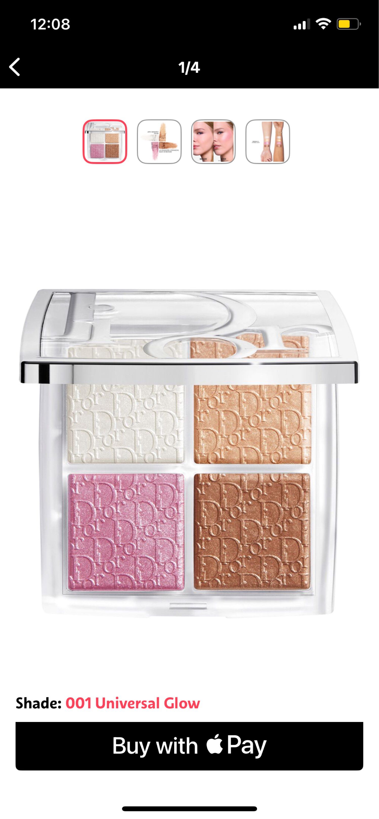 Dior Backstage Glow Face Palette - 001 Universal Glow, Beauty ...