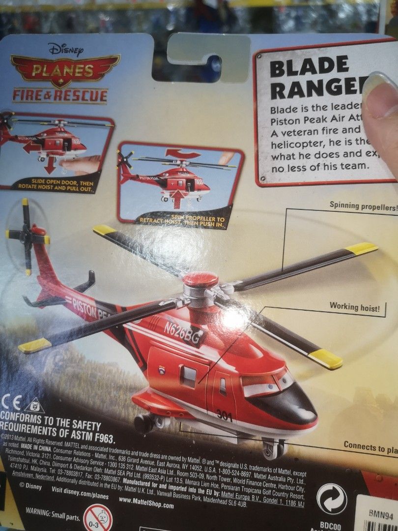 Disney Planes Fire & Rescue Blade Ranger Helicopter, Hobbies & Toys ...