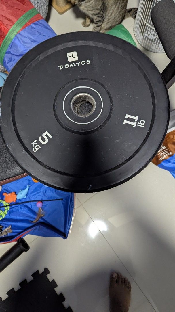 DOMYOS 5kg/11lb Weight Plate, Sports Equipment, Exercise & Fitness ...