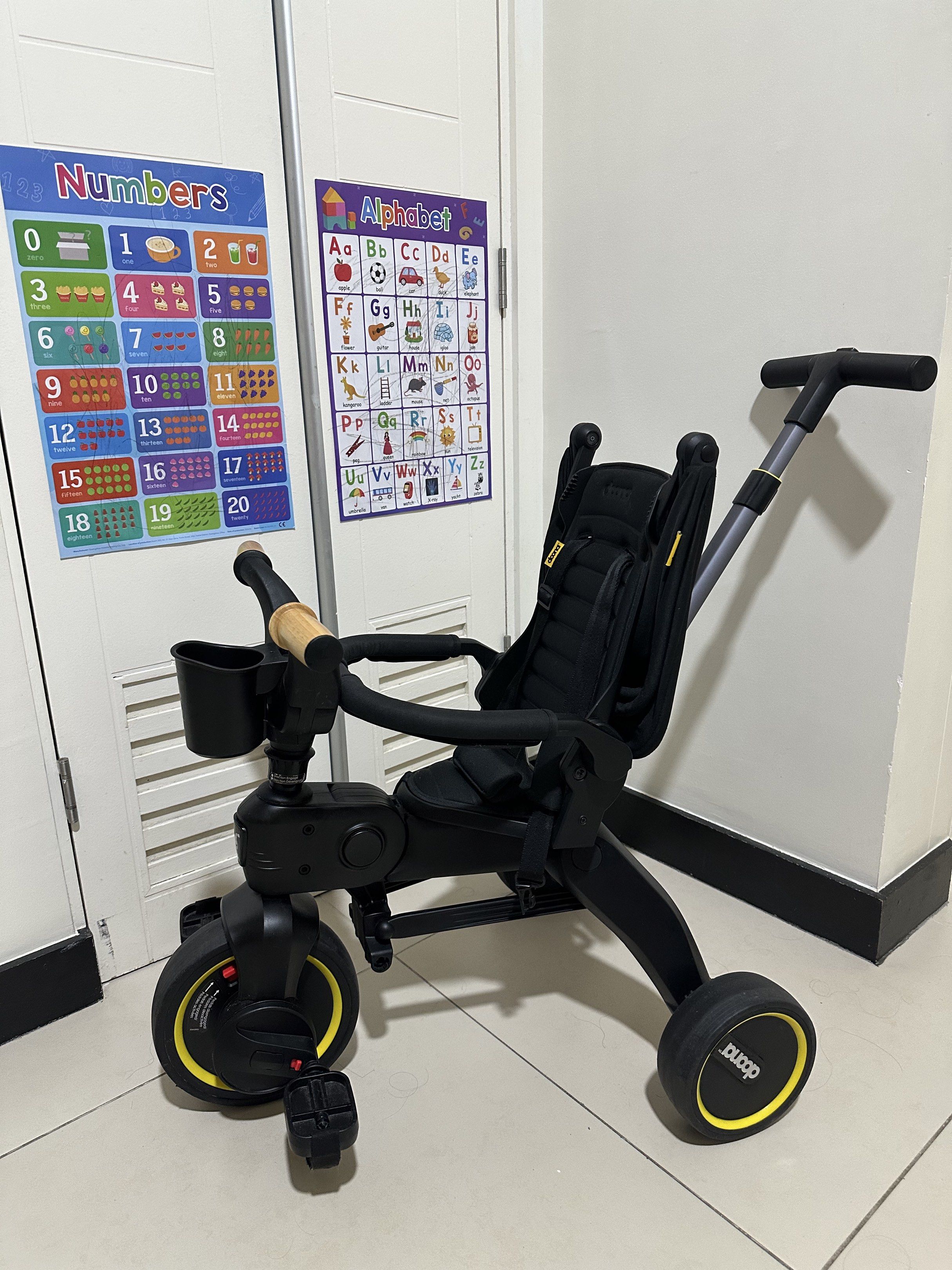 Doona Liki Trike Deluxe S5 (Black), Babies & Kids, Infant Playtime on ...