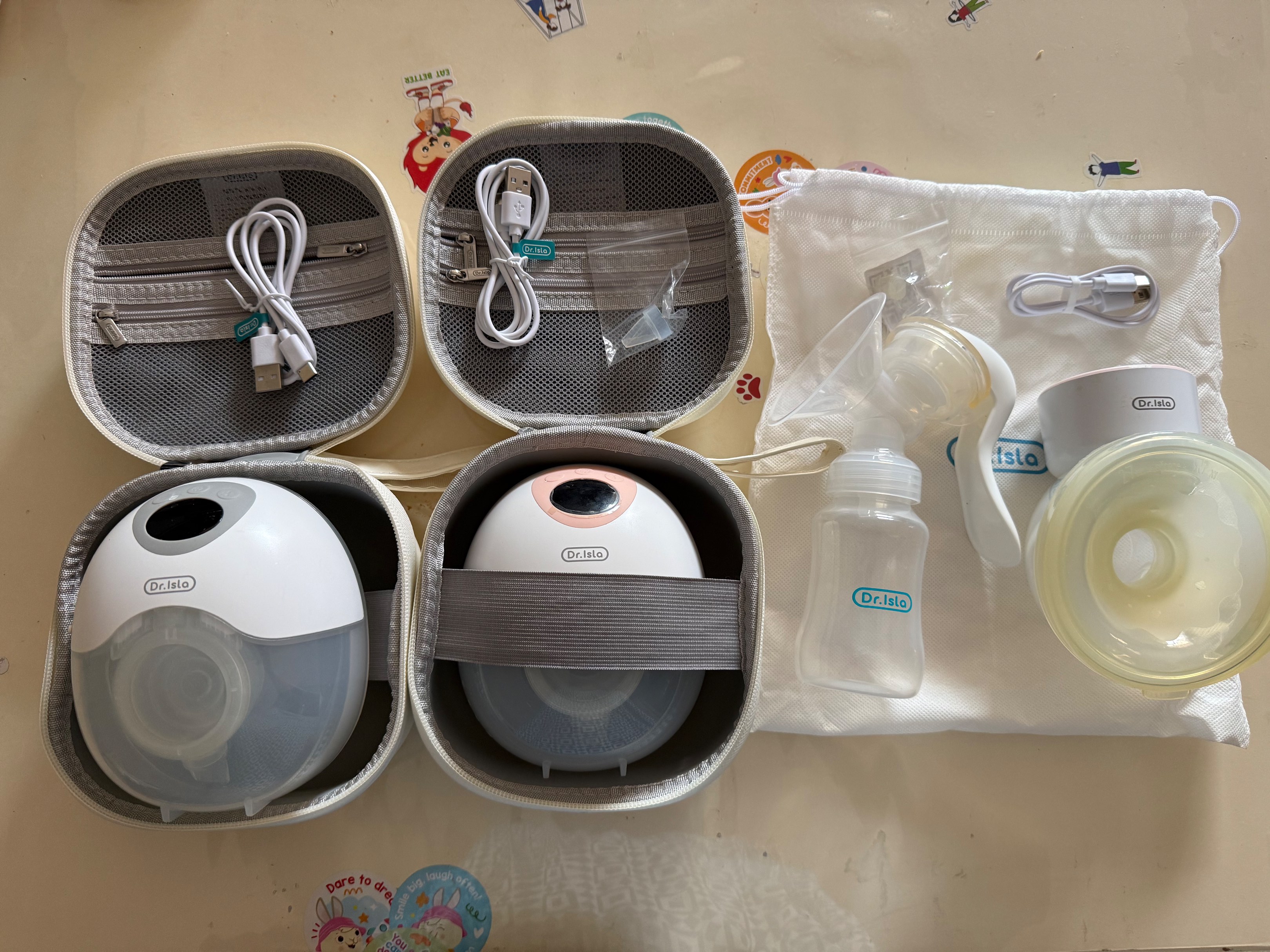 Dr. Isla Electric Breast Pumps + Manual Pump, Babies & Kids, Nursing ...