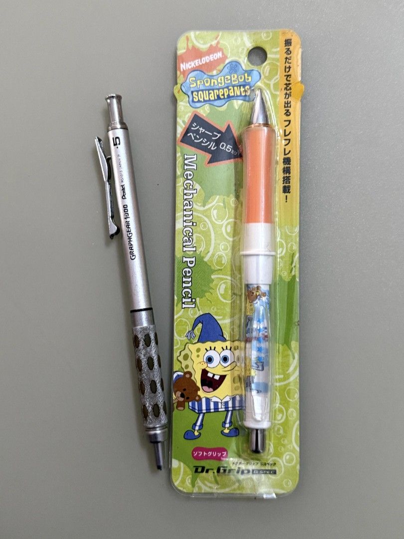 dr.grip SpongeBob SquarePants Mechanical Pencil & Pentel graphgear ...
