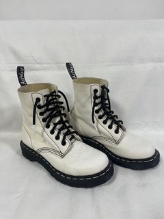 Dr. Martens 1460 Pascal Boots - Cream, Women's Fashion, Footwear, Boots ...