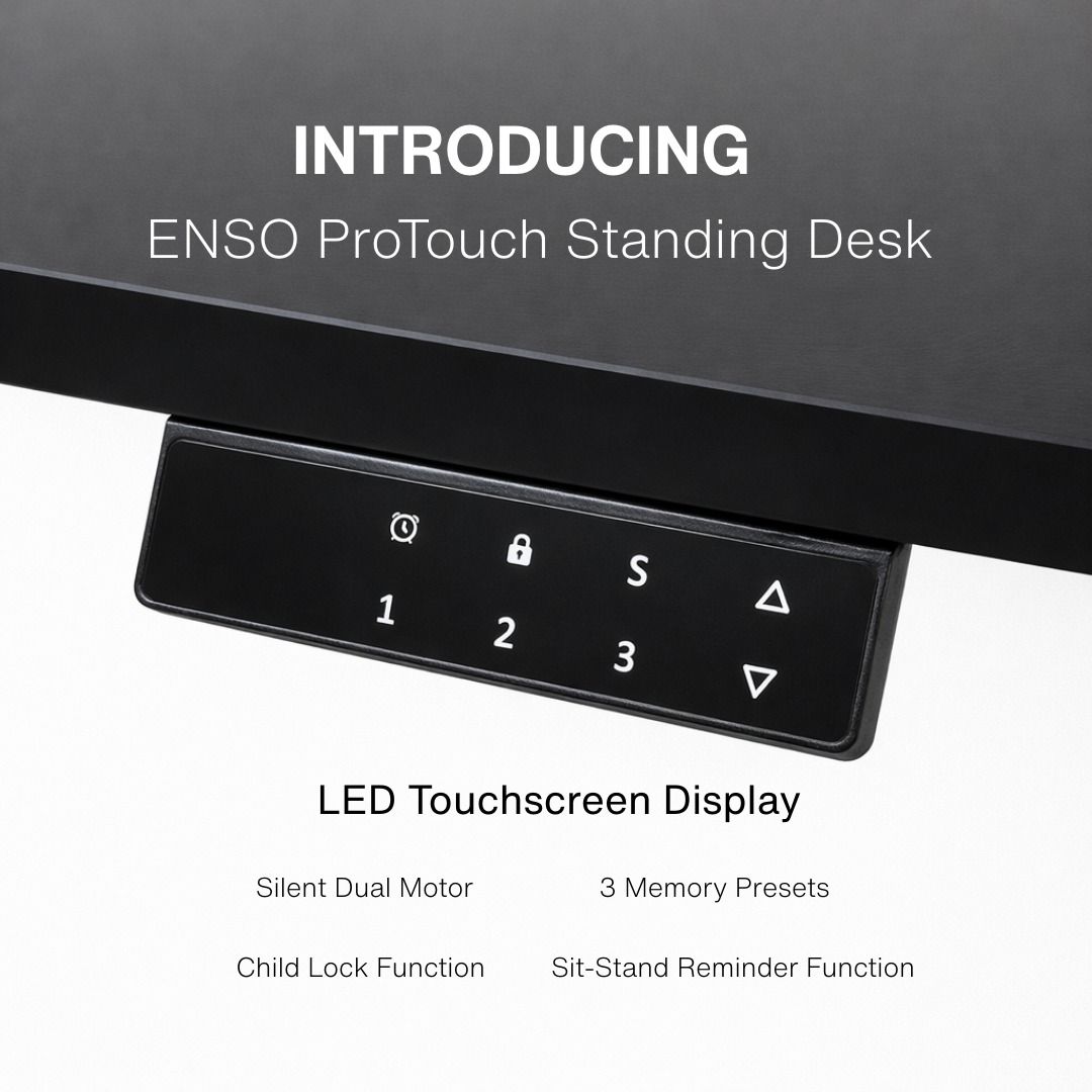ENSO ProTouch Standing Desk - White, Furniture & Home Living, Furniture ...