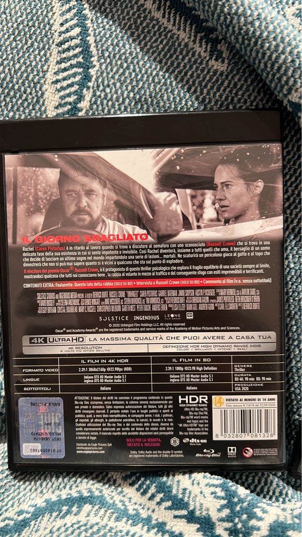 (Exclusive)(4K) Unhinged ( Russell crowe) - 4K UHD Ultra HD Blu-ray ...