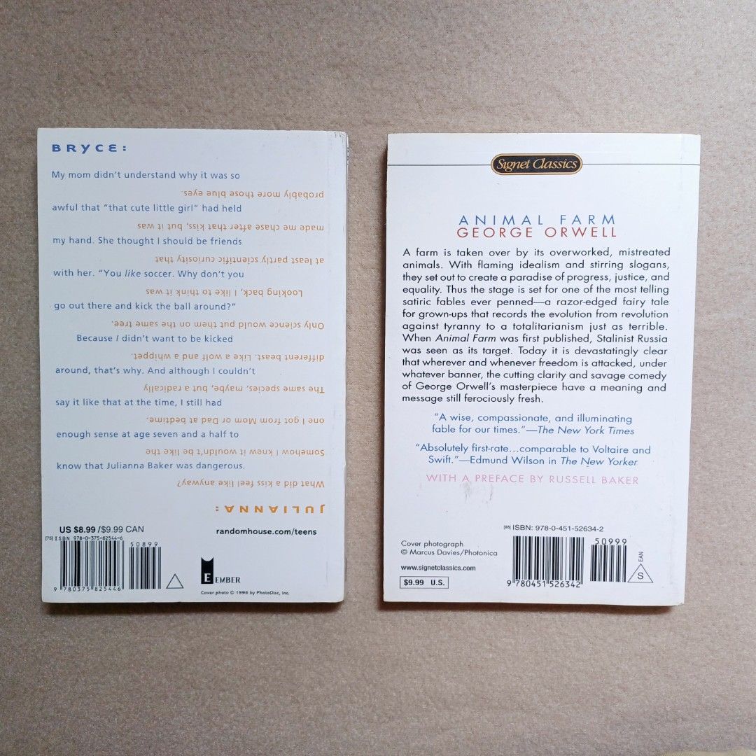 Flipped and Animal Farm Books, Hobbies & Toys, Books & Magazines ...