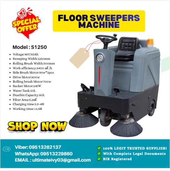 Floor Sweepers Machine Model : S1250, Everything Else, Others on Carousell