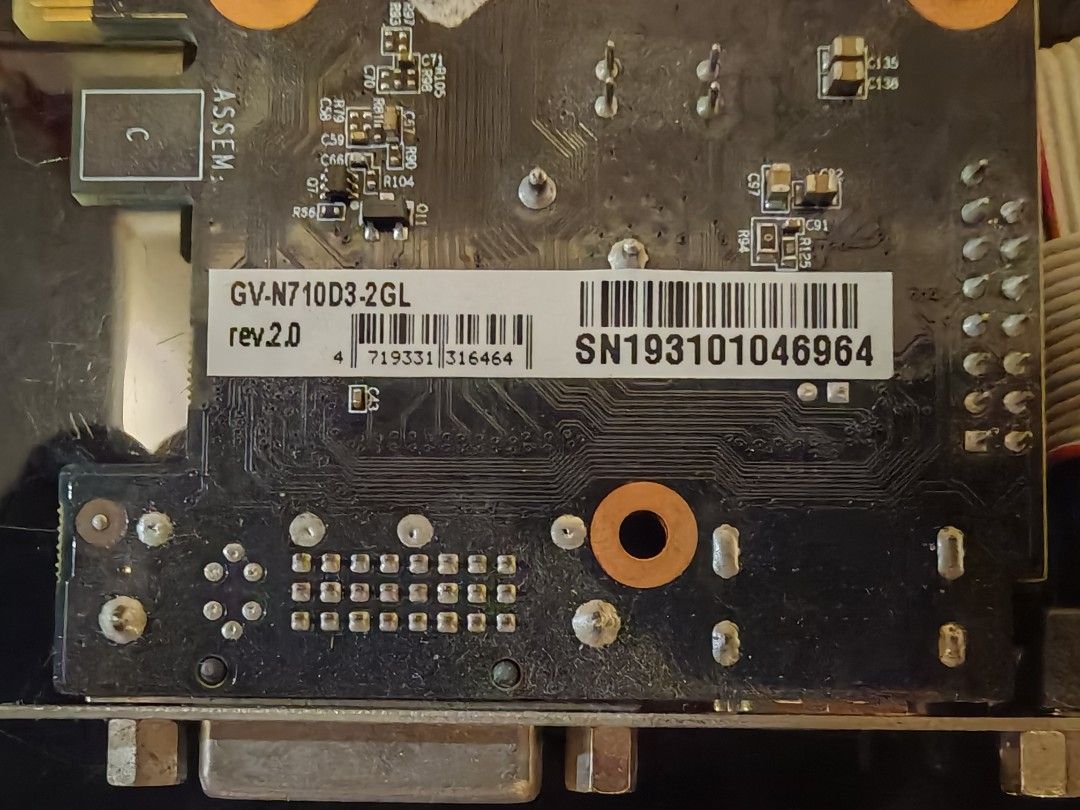 Gigabyte GeForce GT 710 2GB Graphics Card GPU, Computers & Tech, Parts ...