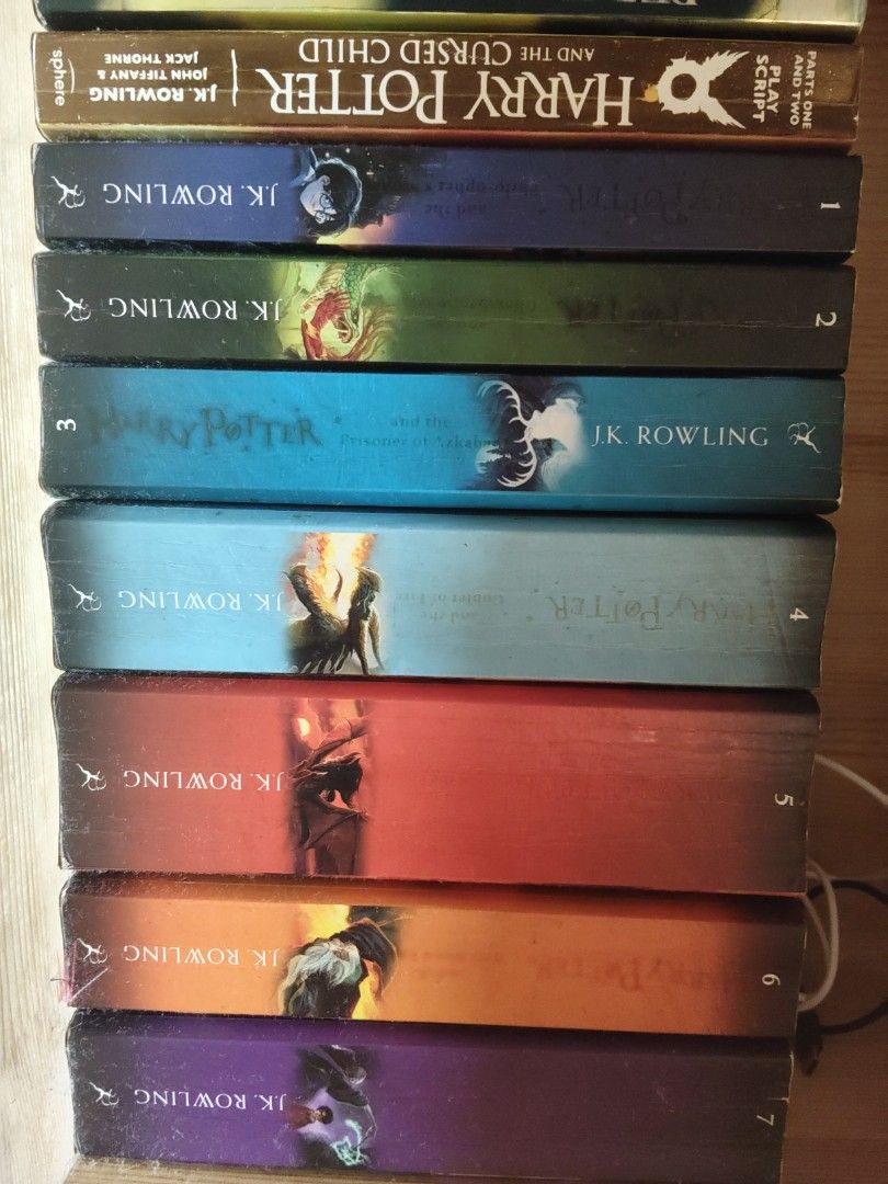Harry Potter Book Set by J.K. Rowling, Hobbies & Toys, Books ...