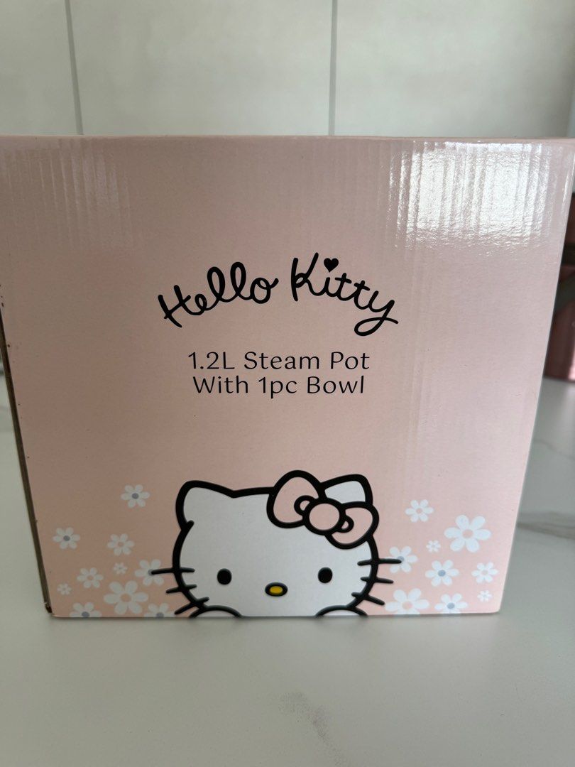 Hello Kitty 1.2L Steam Pot with Bowl, Furniture & Home Living ...