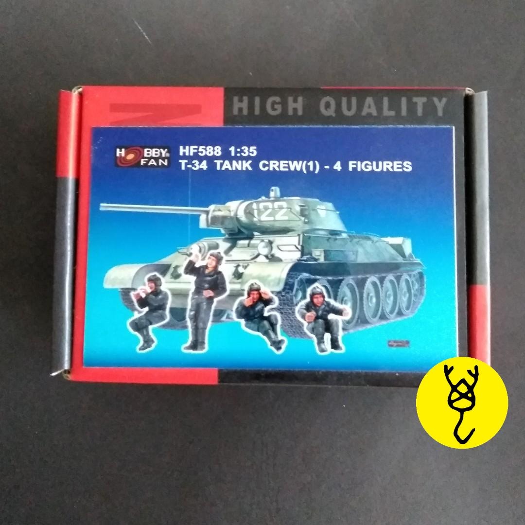 Hobby Fan 1/35 T-34 Tank Crew (set 1) -4 figures #HF588, 興趣及遊戲, 玩具 & 遊戲 ...