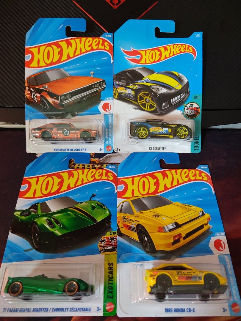 Hot Wheels Diecast Cars - Nissan, Honda, Corvette, Pagani, Hobbies ...