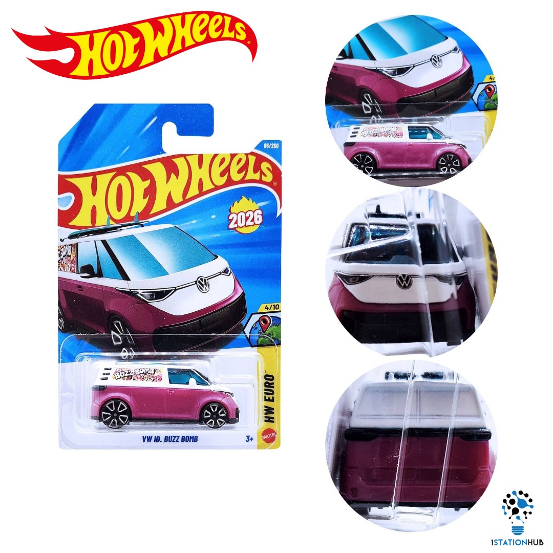 Hot Wheels HW Euro VW ID Buzz Bomb Diecast 1:64 Kereta Mainan Edisi ...