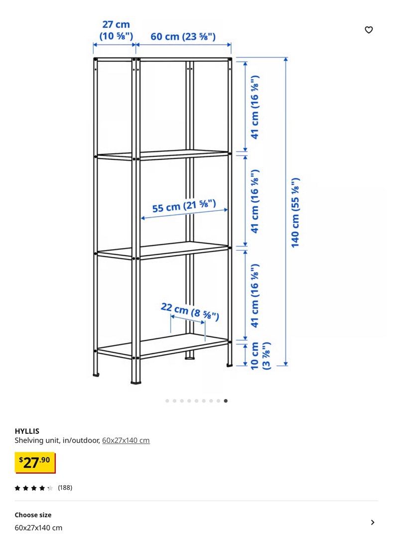 IKEA shelf, Furniture & Home Living, Furniture, Shelves, Cabinets ...