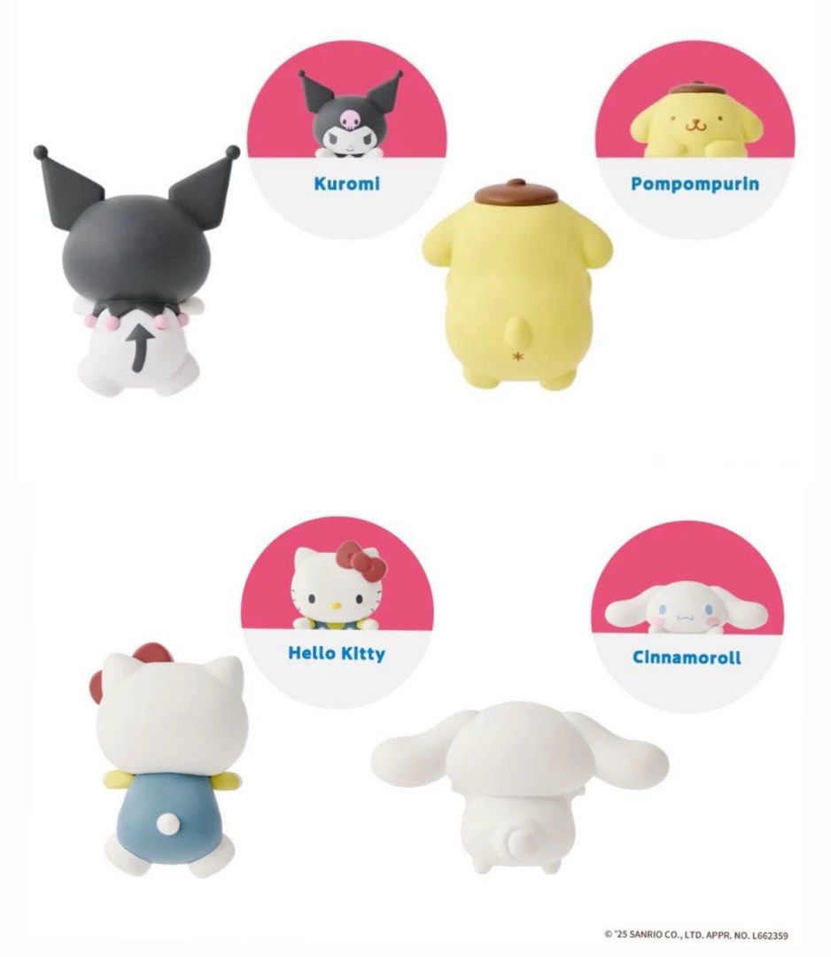 (instock) sanrio hippers hello kitty and friends kuromi pompompurin ...