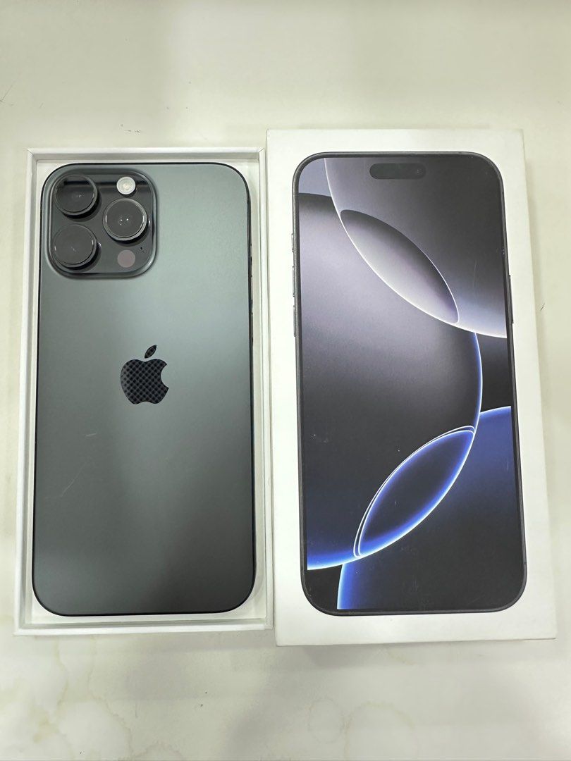 iPhone 16 Pro Max Black Titanium 256GB, Mobile Phones & Gadgets, Mobile ...