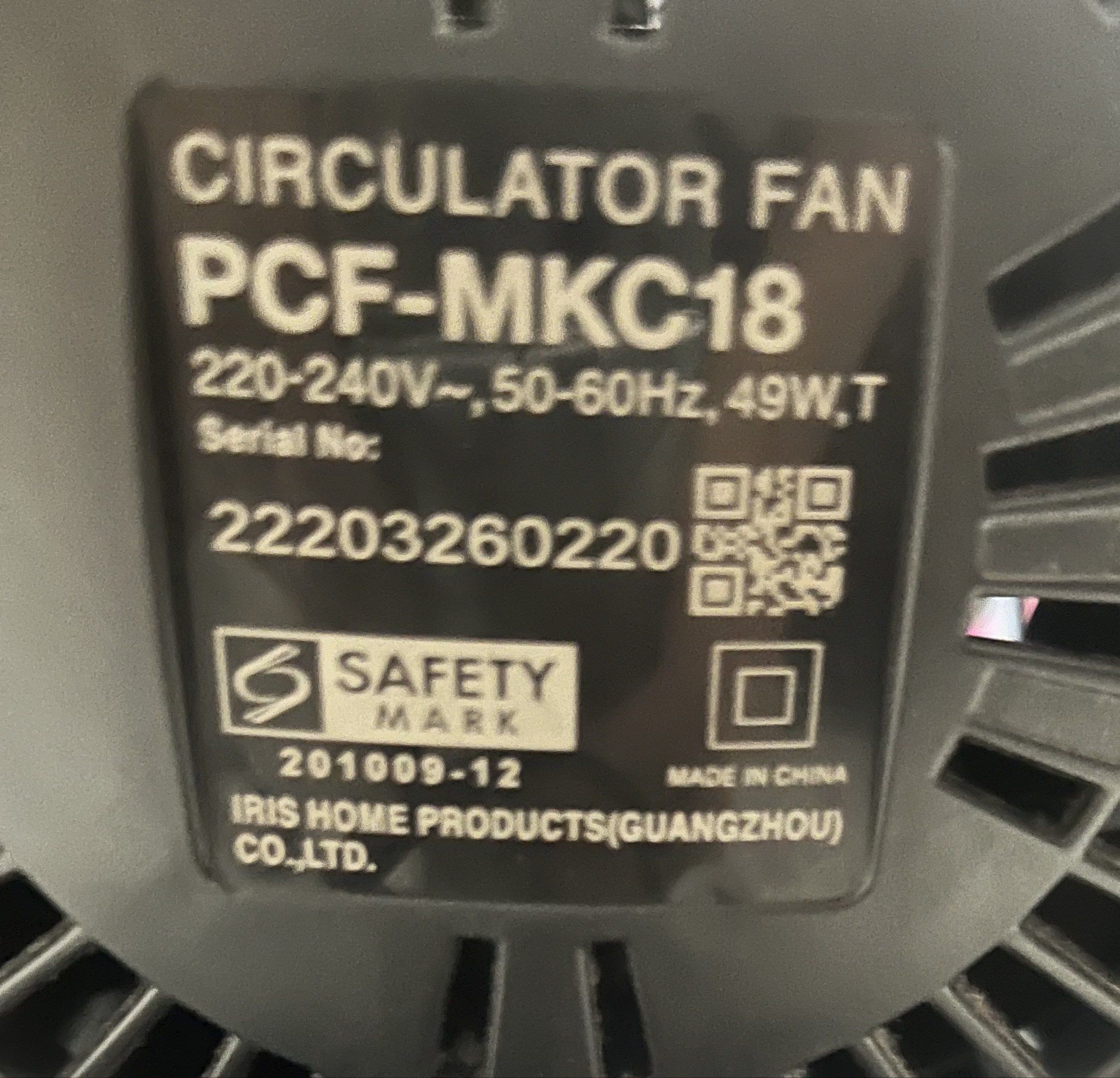 Iris Ohyama Circulator Fan PCF-MKC18, Furniture & Home Living, Lighting ...