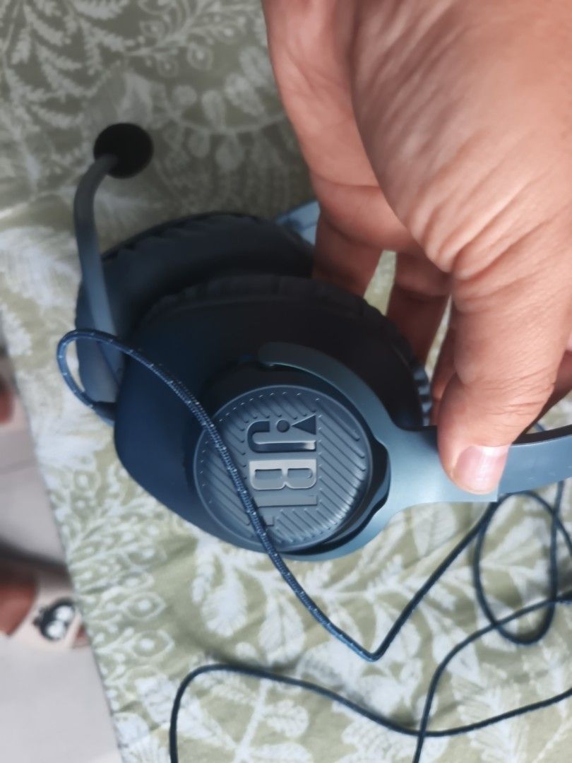 JBL Quantum 100 Wired Gaming Headset - Blue, Audio, Headphones ...