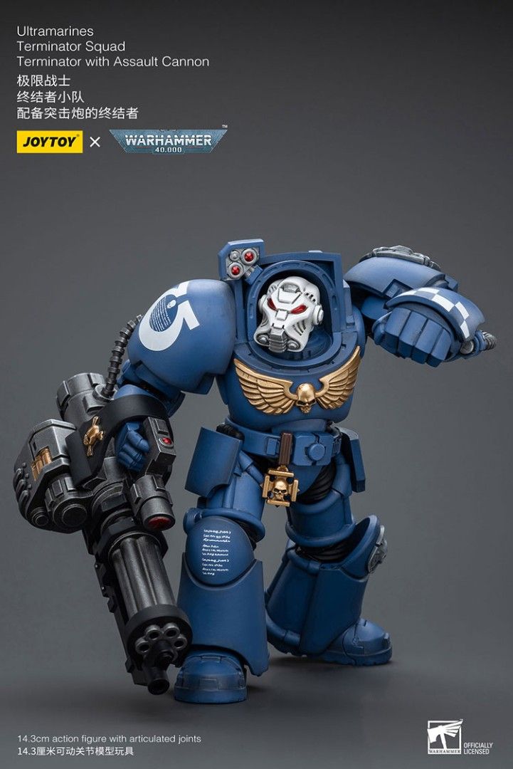 JoyToy Warhammer 40K Ultramarines Terminator with Assault Cannon ...