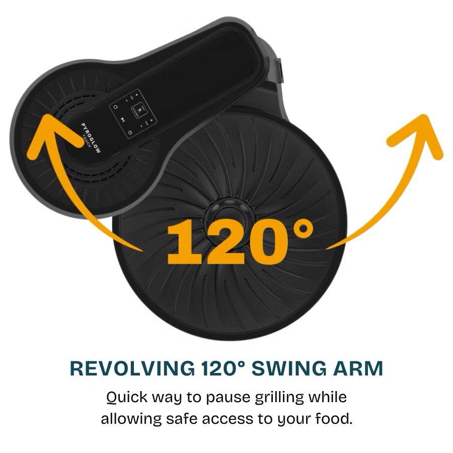 KITH Smokeless BBQ - PyroGlow Touch | 99.9% Smokeless | Patented 360 ...