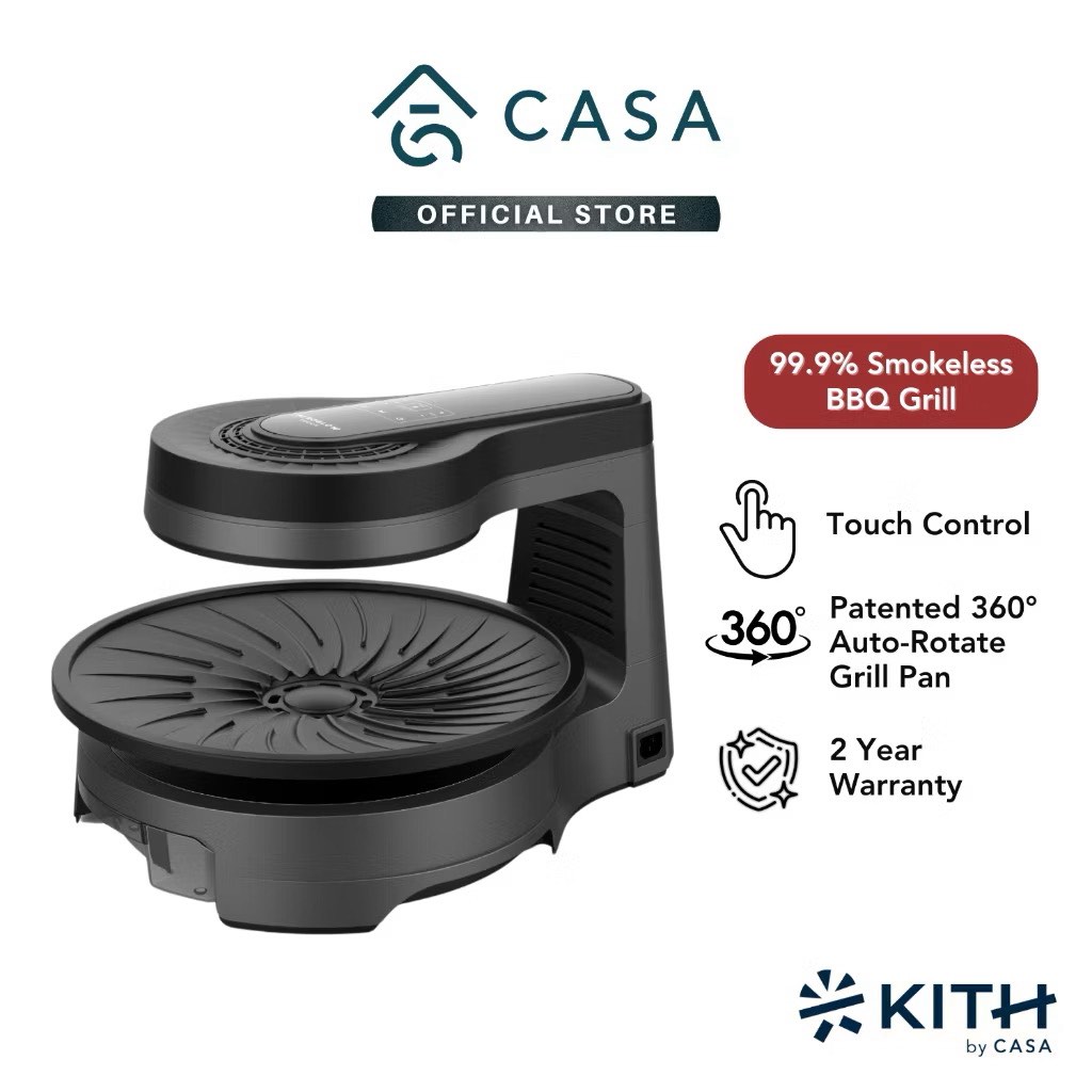 KITH Smokeless BBQ - PyroGlow Touch | 99.9% Smokeless | Patented 360 ...