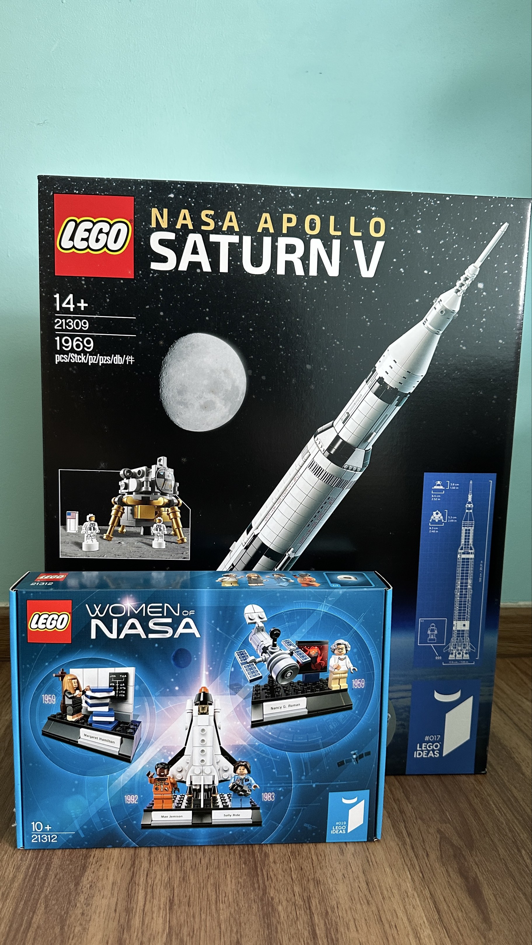 LEGO 21309 & LEGO 21312 NASA Apollo Saturn V & Women of NASA Sets ...