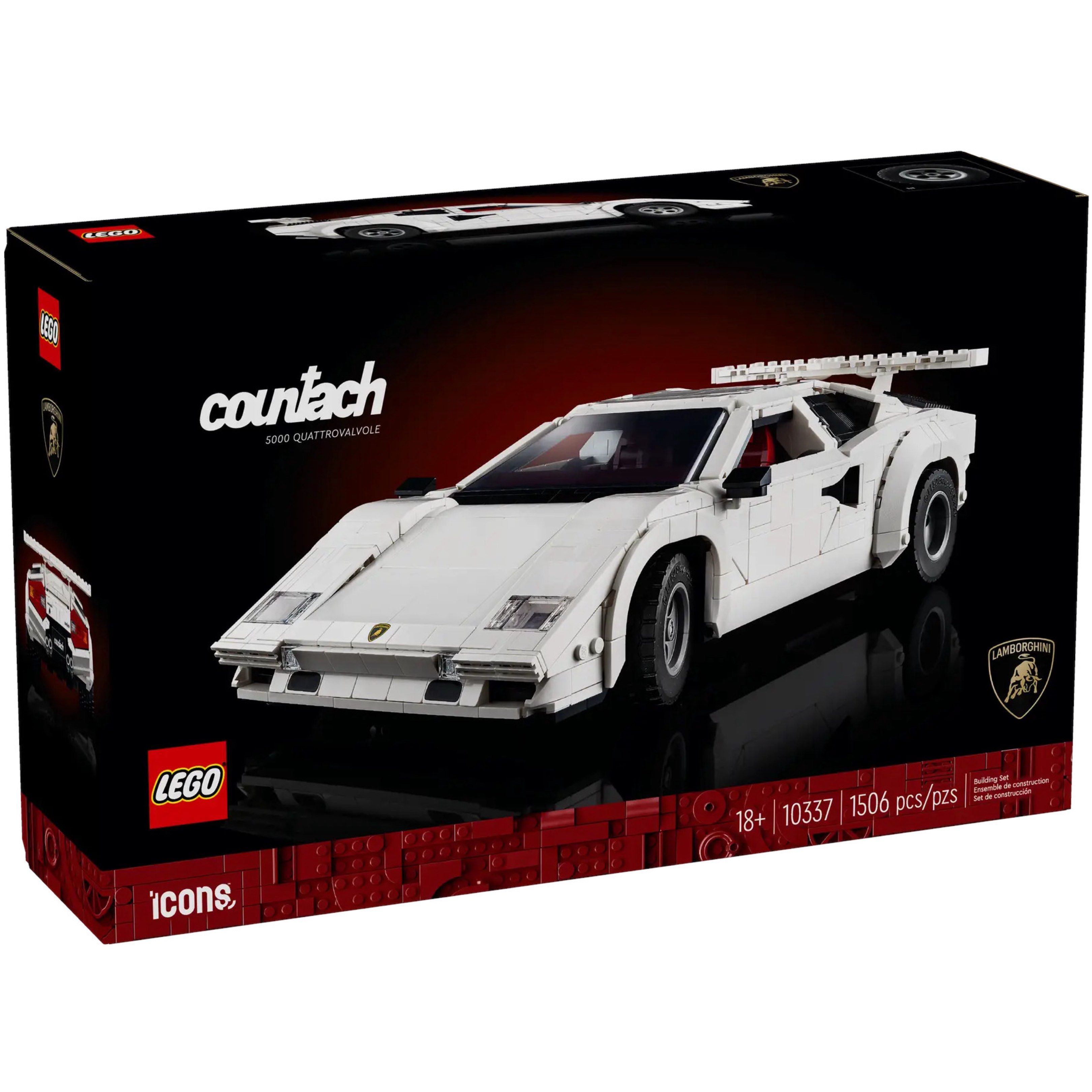 LEGO Icons 10337 Lamborghini Countach 5000 Quattrovalvole, Hobbies ...