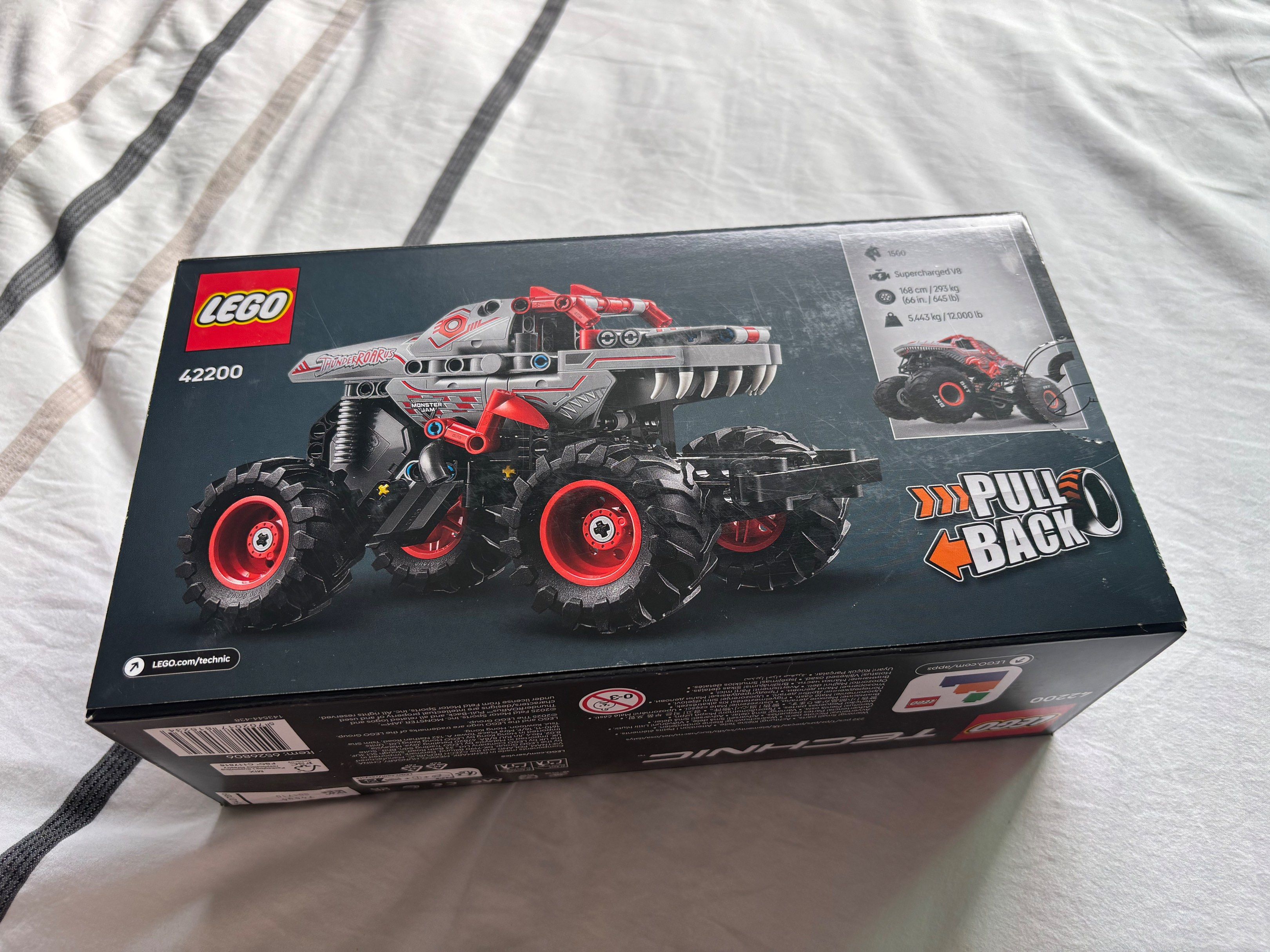 LEGO Technic 42200 Thunder Jam Monster Truck, Hobbies & Toys, Toys ...