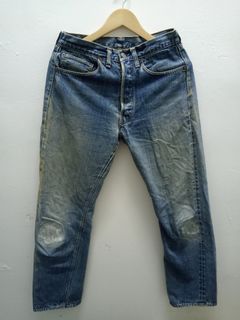 Vintage 90s Levis 501 USA Non Selvedge Biru Pekat, Men's Fashion ...