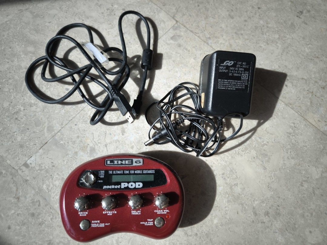 Line 6 Pocket POD Guitar Effects Processor, Hobbies & Toys, Music ...