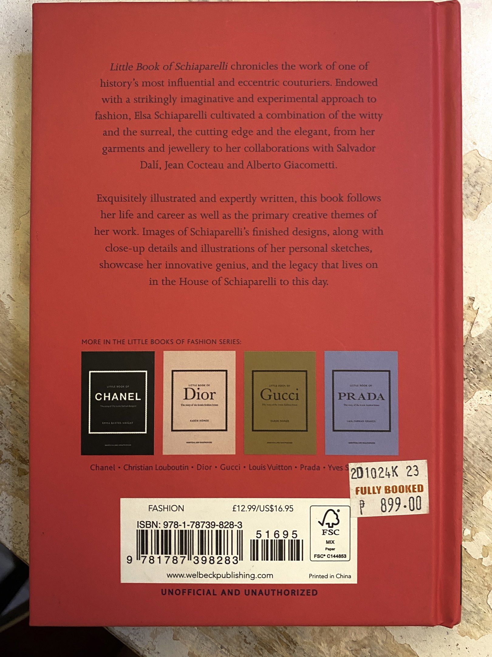 Little Book of Schiaparelli by Emma Baxter-Wright, Hobbies & Toys ...