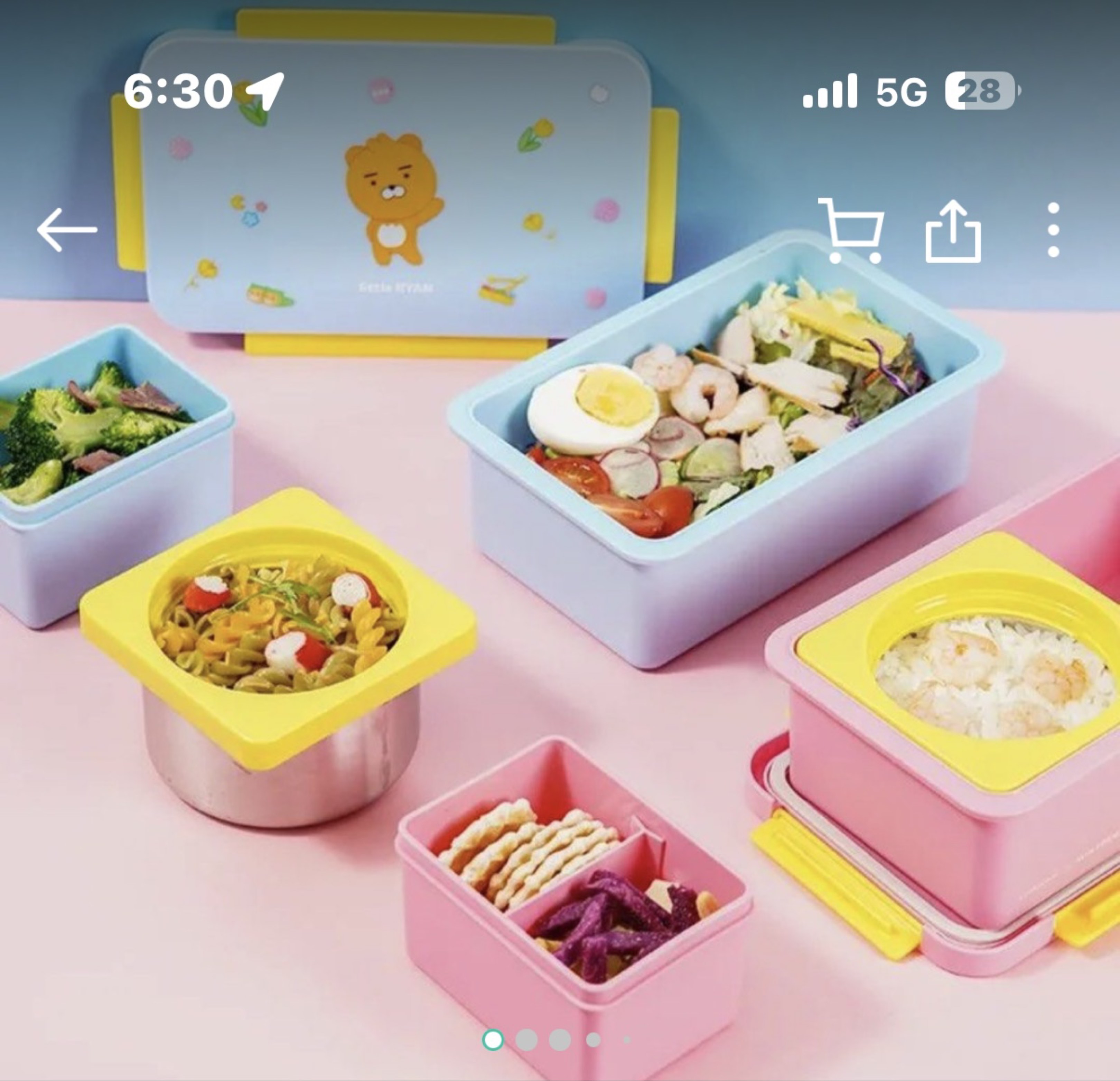 Locknlock × KAKAO FRIENDS Stainless Steel insulated Lunch Box Set ...