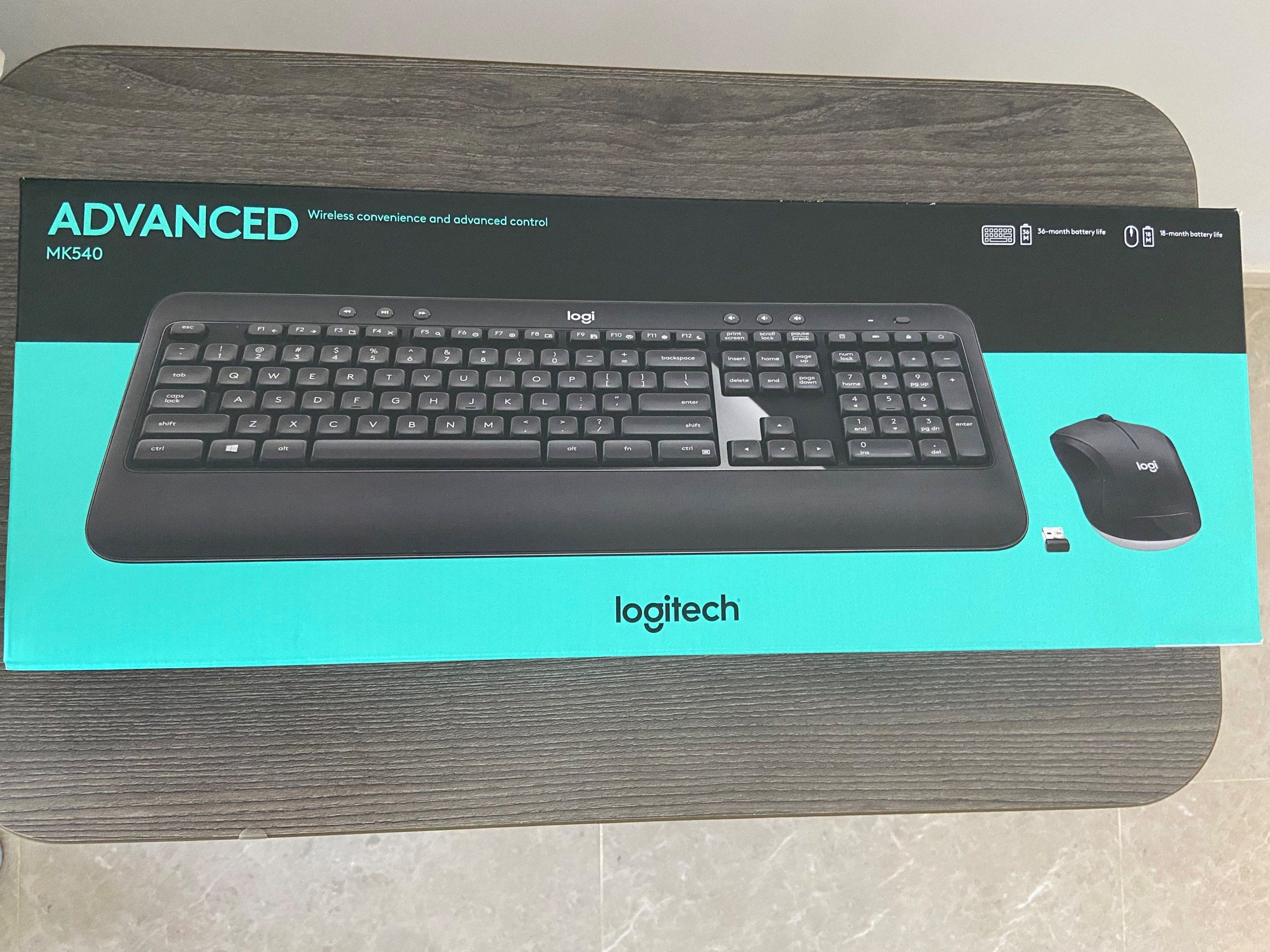 Logitech MK540 Advanced Wireless Keyboard and Mouse Combo, Computers ...