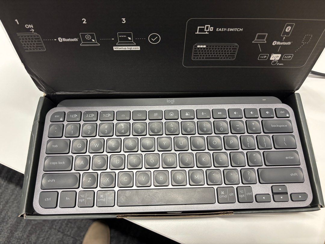Logitech MX Keys Mini Wireless Keyboard - Grey, Computers & Tech, Parts ...