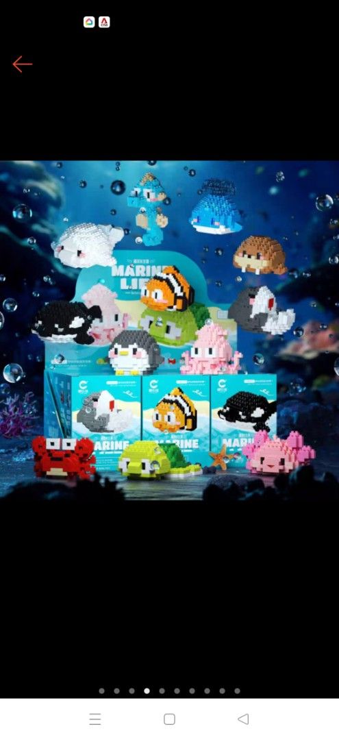 Marine Life Building Blocks, Hobbies & Toys, Toys & Games on Carousell