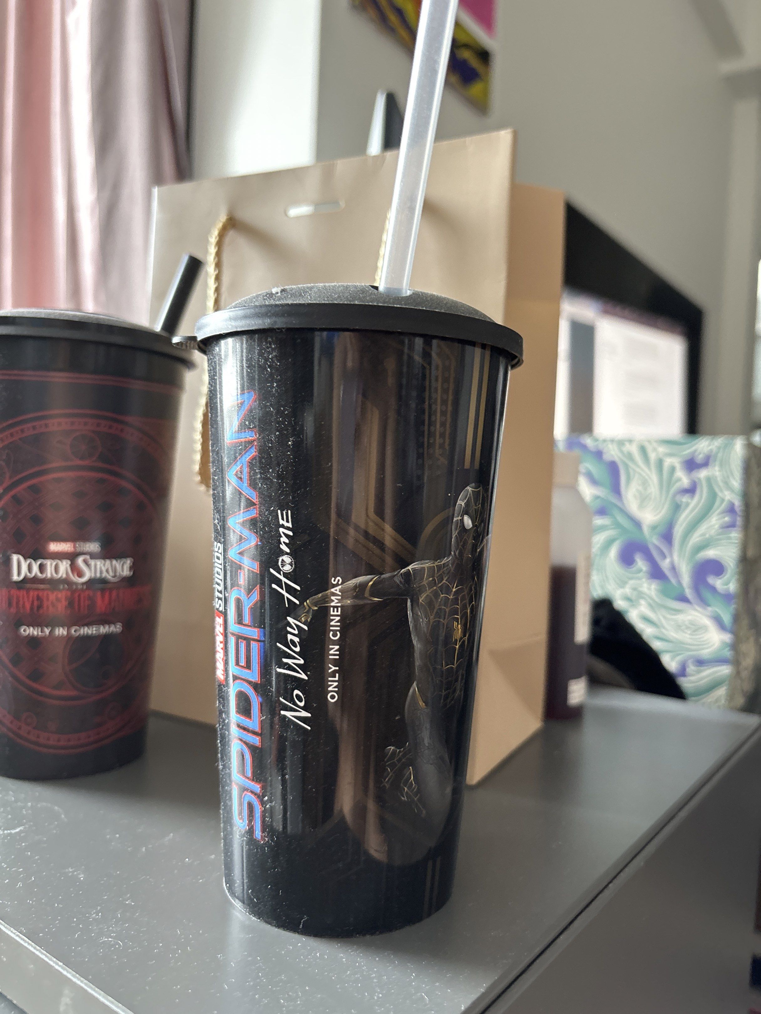 Marvel & DC Movie Cups - Spider-Man & The Batman, Hobbies & Toys, Toys ...