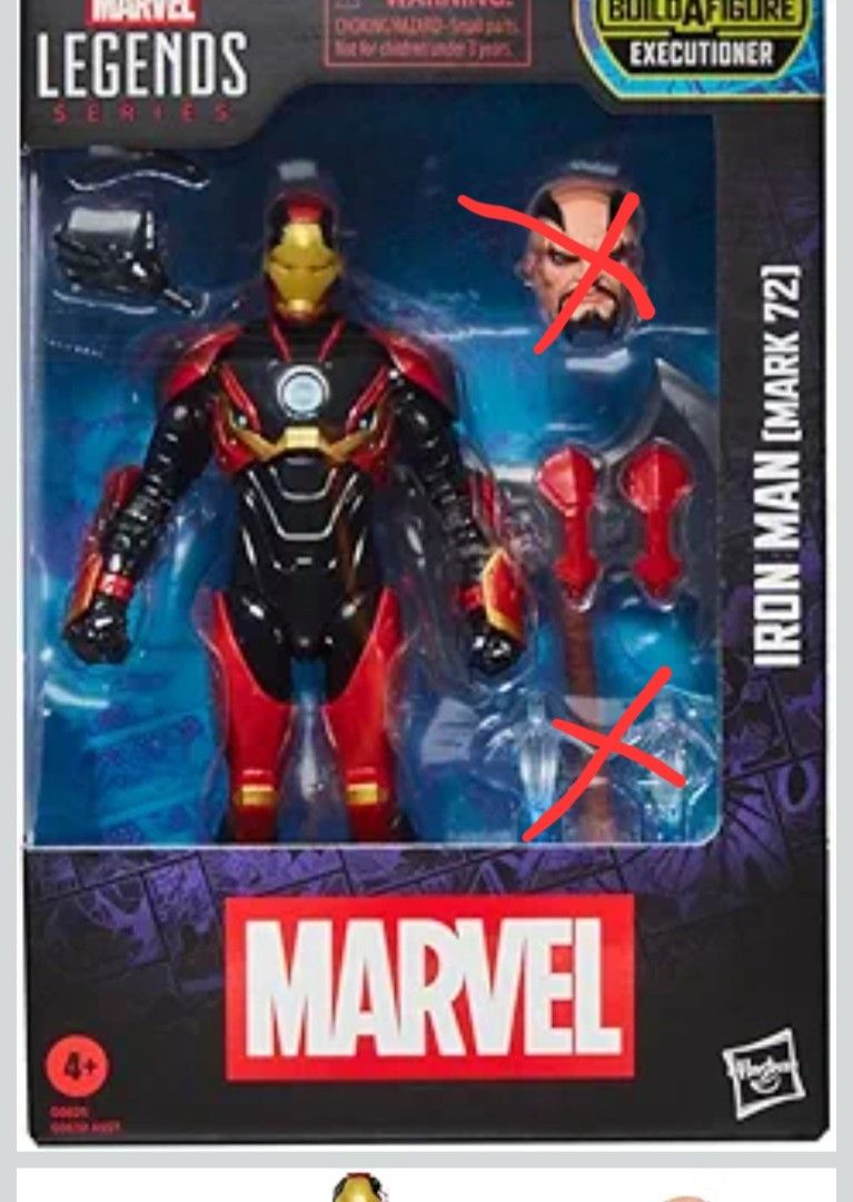 Marvel Legends Iron Man (Mark 72) Action Figure without baf, Hobbies ...