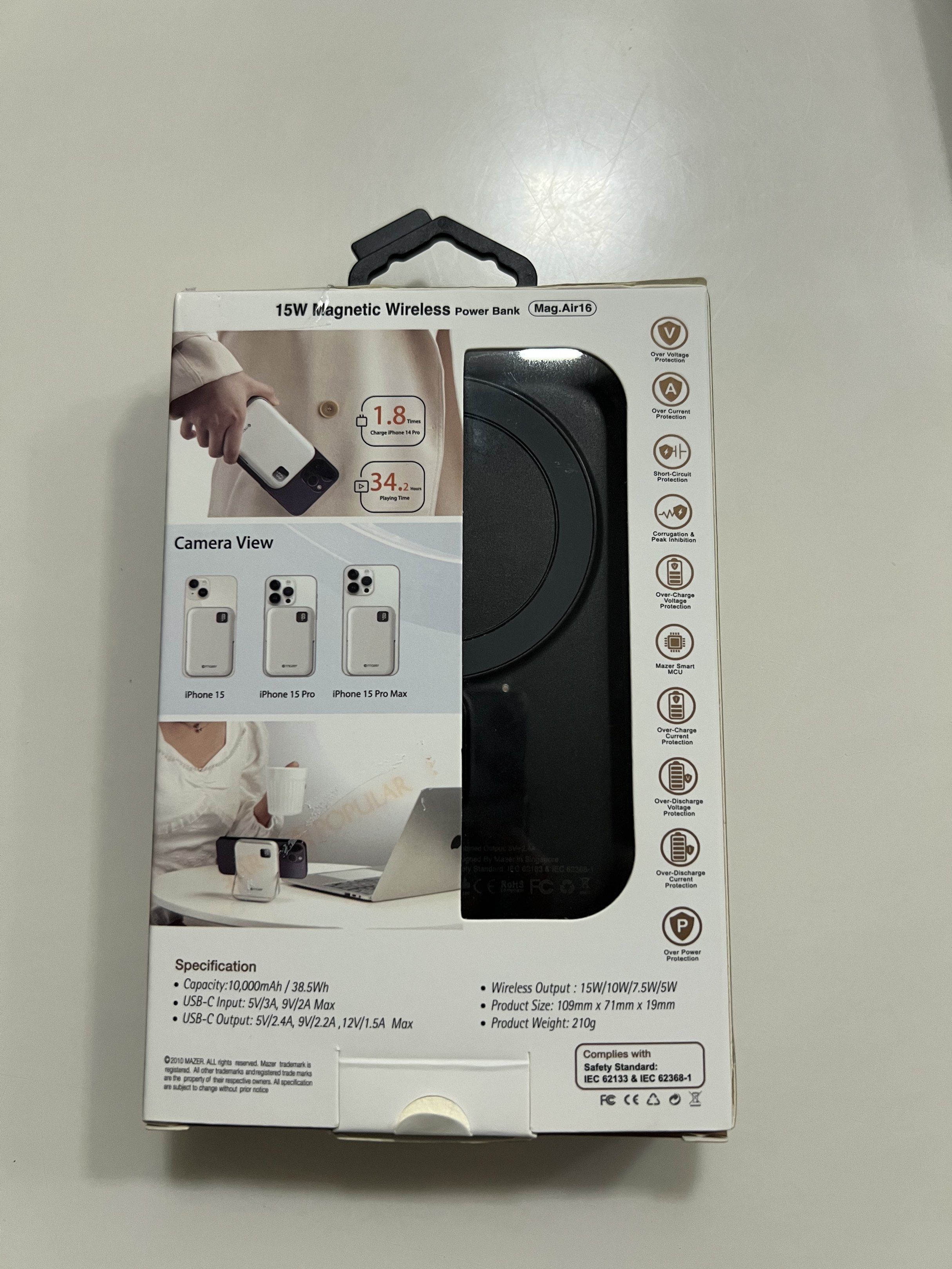 Mazer Mag Air 16 10000mAh Magnetic Power Bank, Mobile Phones & Gadgets ...