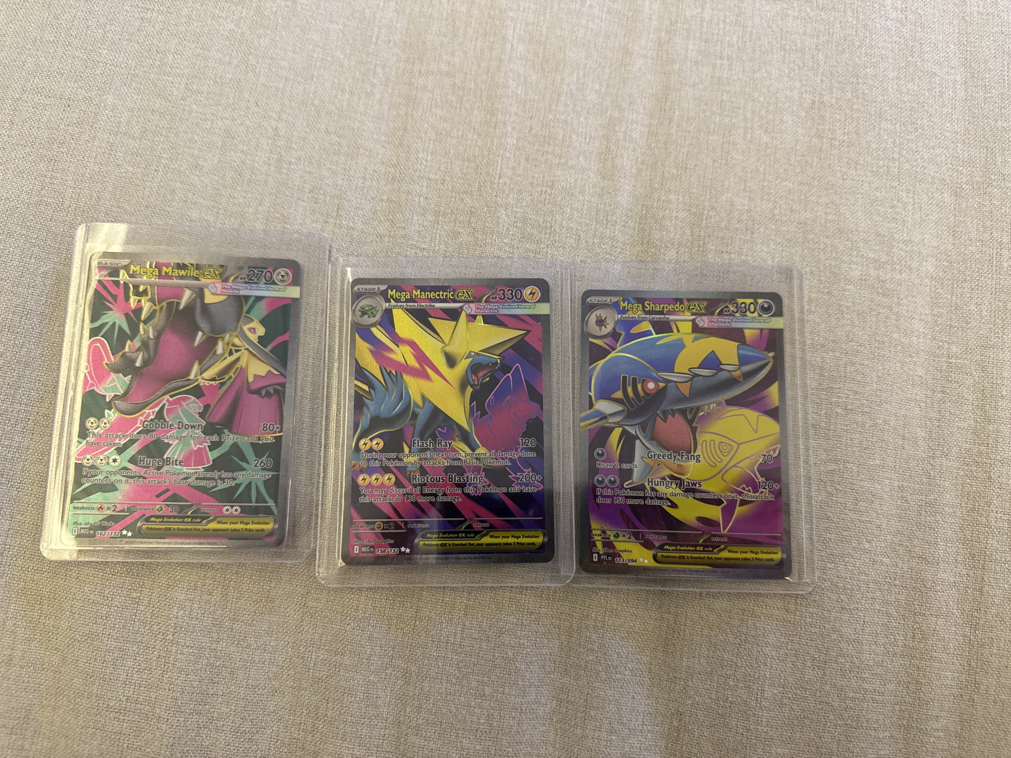 Mega Mawile , Manectric and Sharpedo ex, Hobbies & Toys, Toys & Games ...