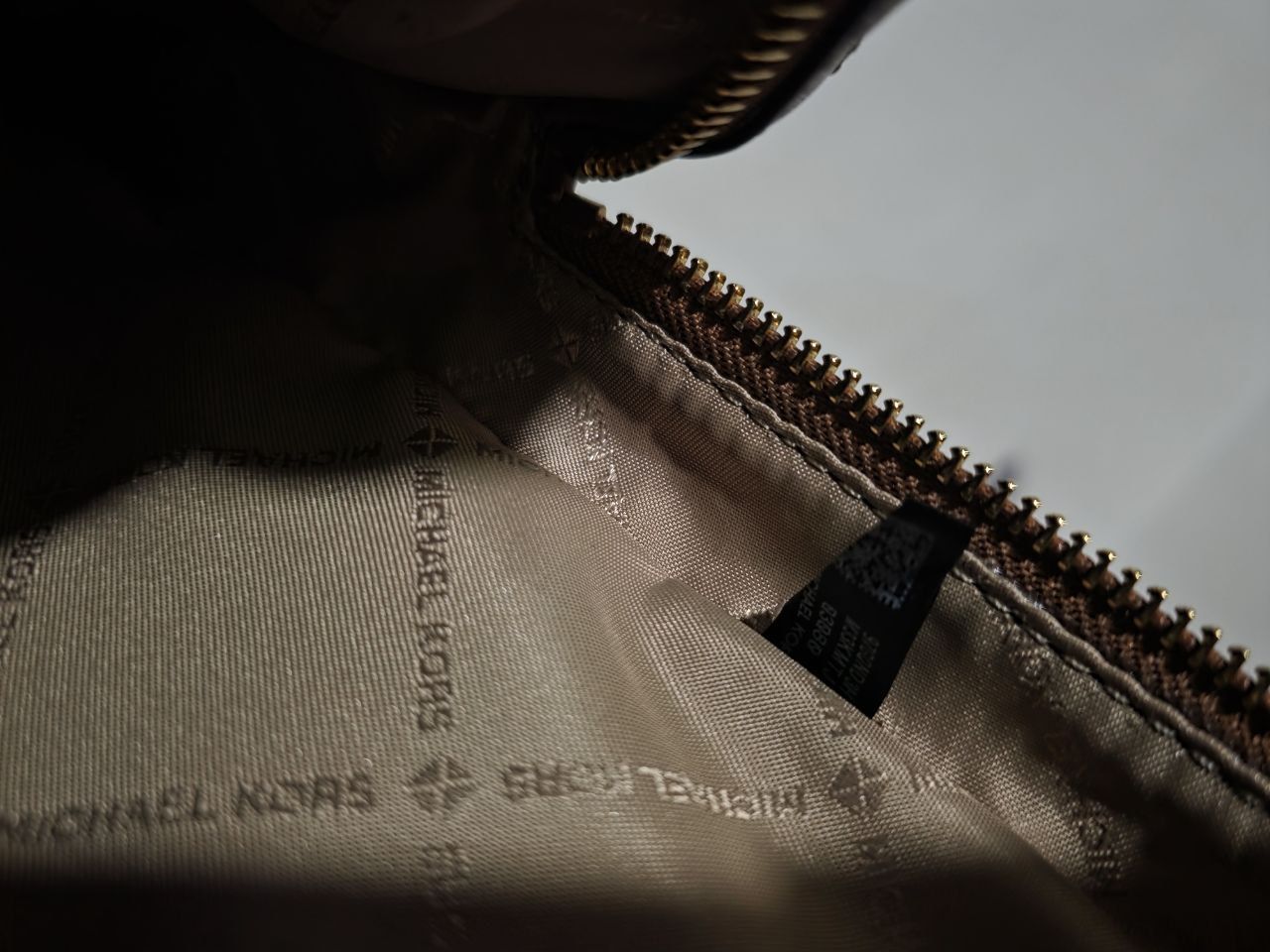 Michael Kors Signature Vanilla Brown Medium Backpack, Women's Fashion ...