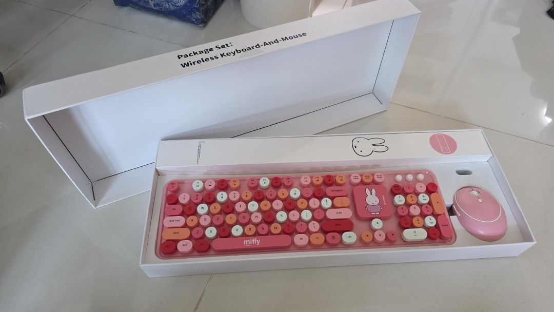 Miffy Wireless Keyboard and Mouse Set, Computers & Tech, Parts ...