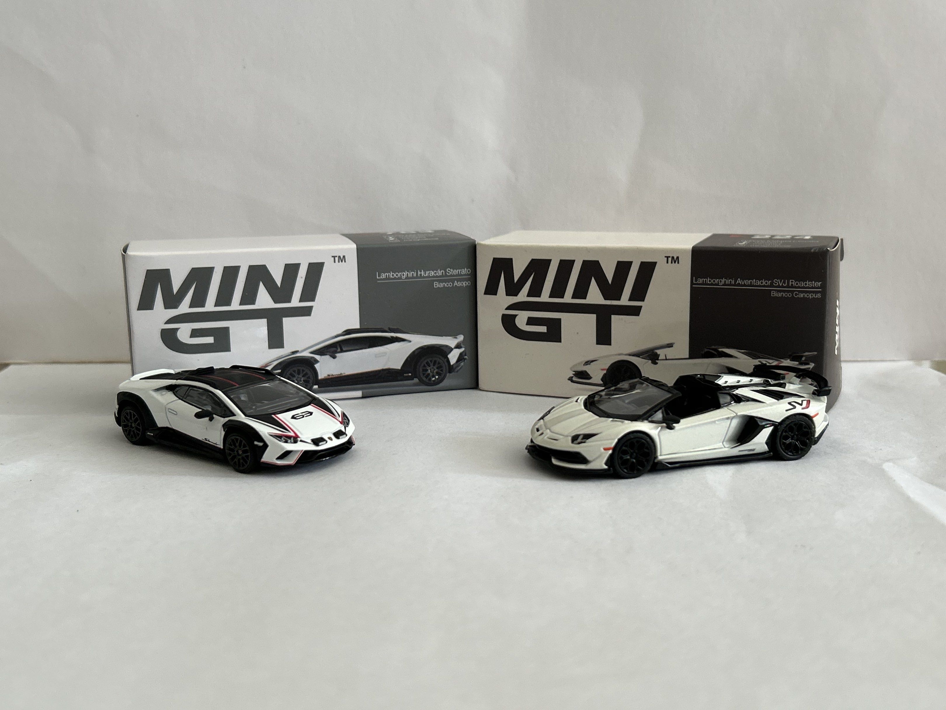 Mini GT 1/64 Lamborghini Huracan Sterrato Bianco Asopo & Lamborghini ...