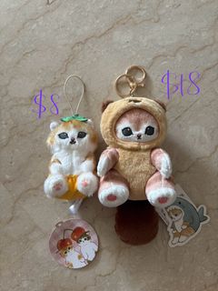 Mofusand kabuki mascot keychain plush, Hobbies & Toys, Toys & Games on ...