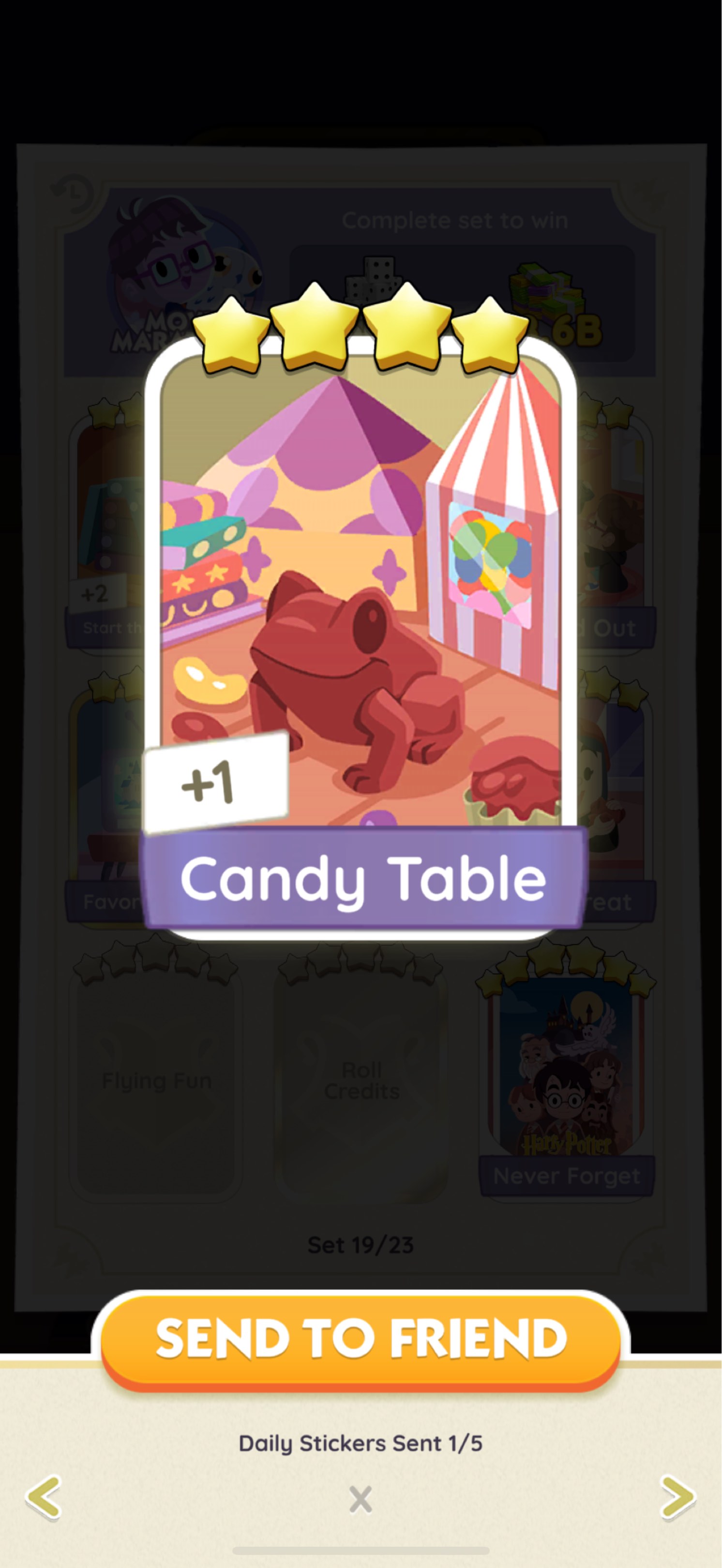 Monopoly Go Harry Potter - Candy Table Sticker, Video Gaming, Gaming ...